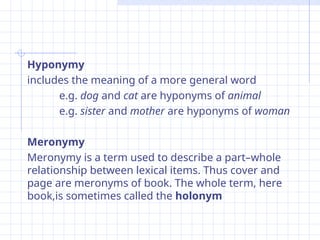 SEMANTICS CHAPTER 3 english education.ppt