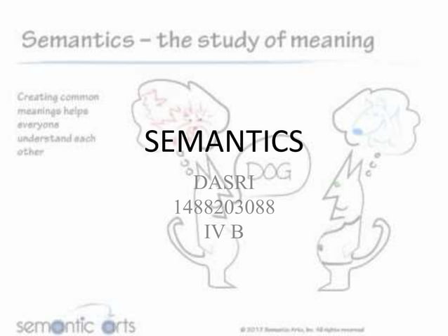 Semantics dasri | PPT