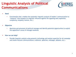 Semantics for Political Analysis | PPTX
