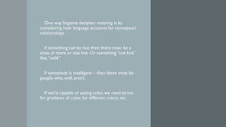 Semantics iii relationships between words | PDF