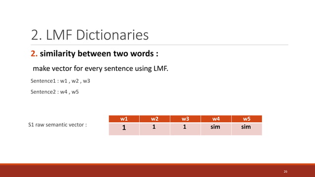 Semantic similarity between two sentences in arabic | PPT