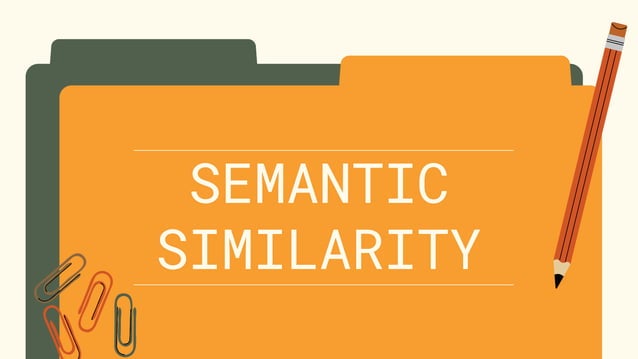 Semantic Similarity | PPT