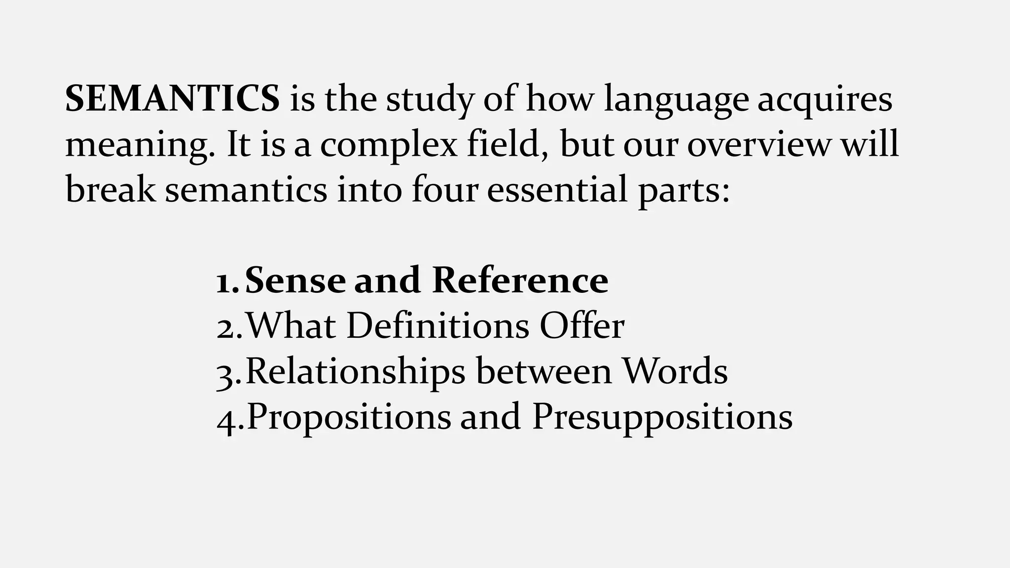 Semantics i sense and reference | PDF