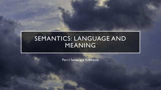 Semantics i sense and reference | PDF | College Education | Education