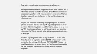 Semantics i sense and reference | PDF