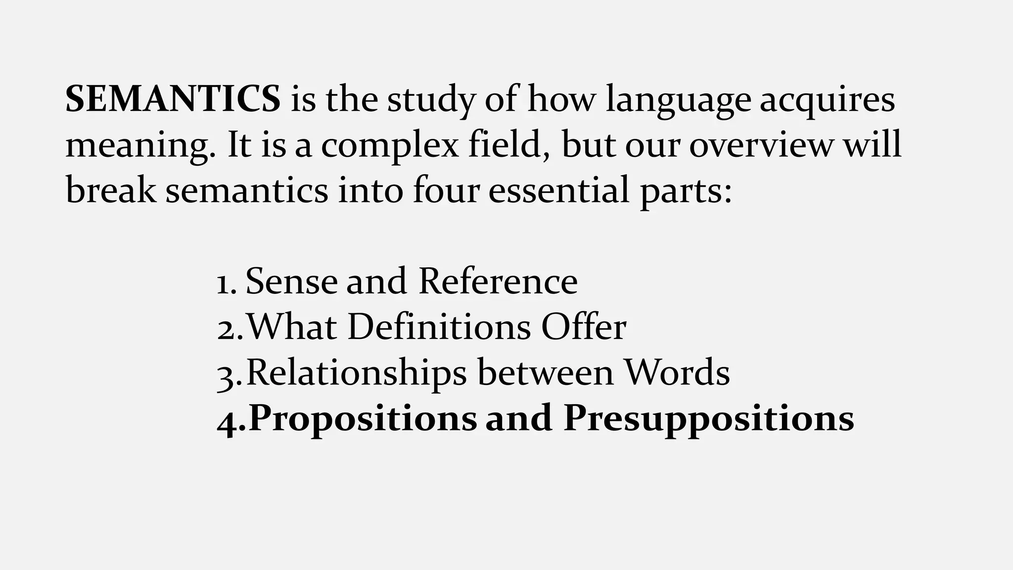 Semantics iv proposition and presupposition | PPT