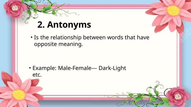 Semantics Lecture 3. Sense Relation and Lexical relation.pptx