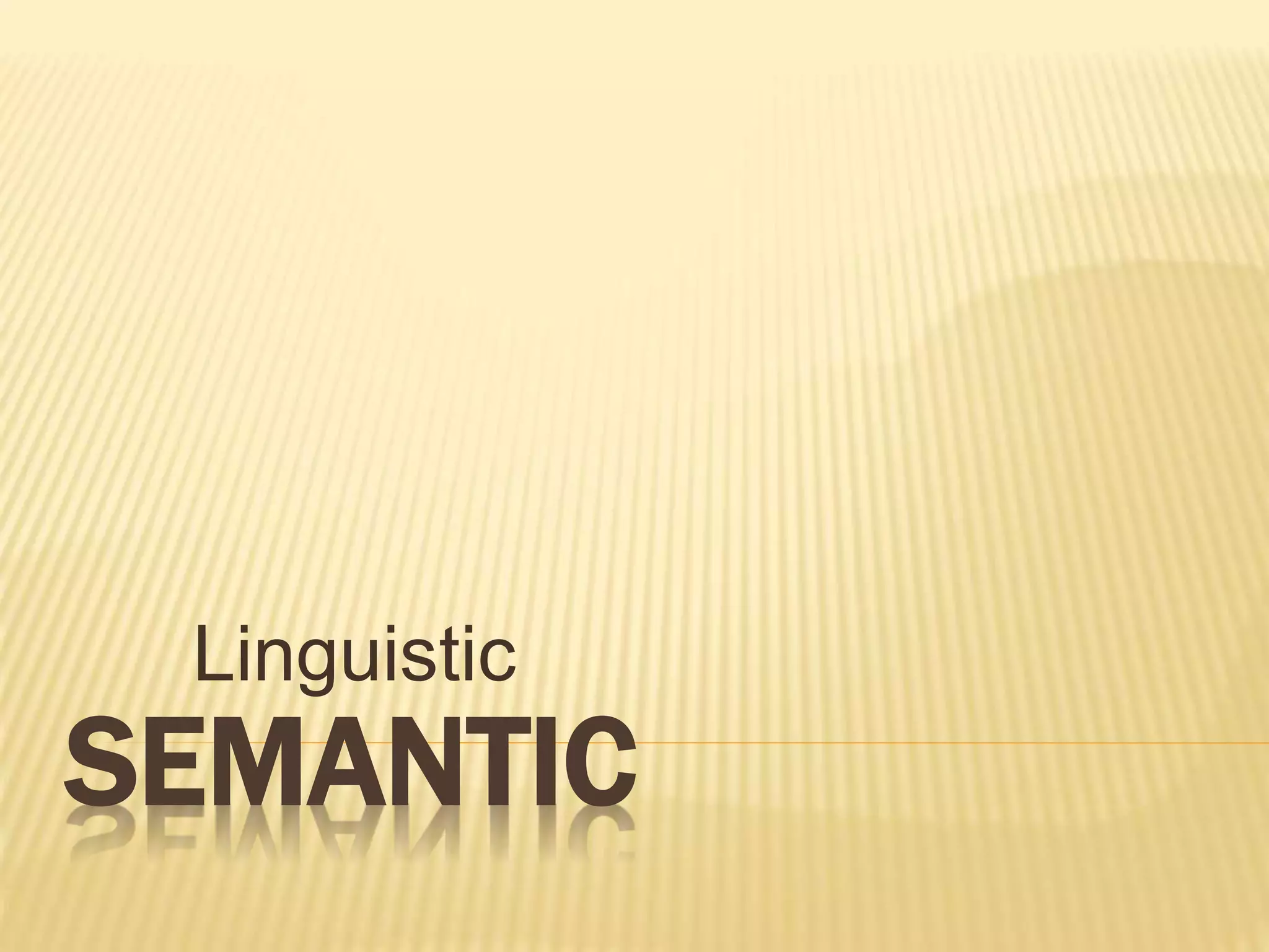 Semantics ppt | PPT
