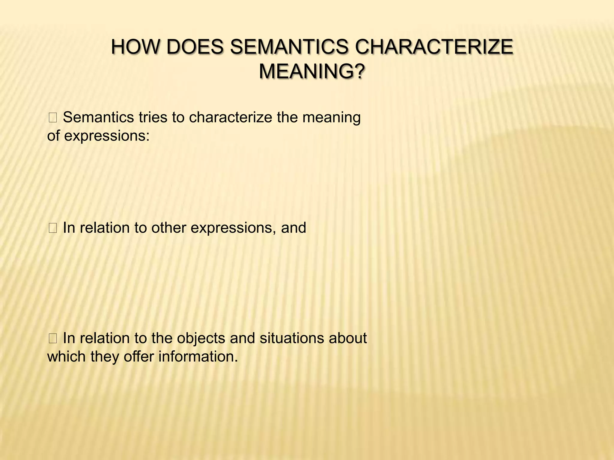 Semantics ppt week 2 | PPT