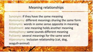 Semantics & pragmatics | PPT