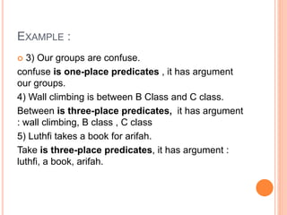 Semantics predicates predicator degree of predicates | PPT