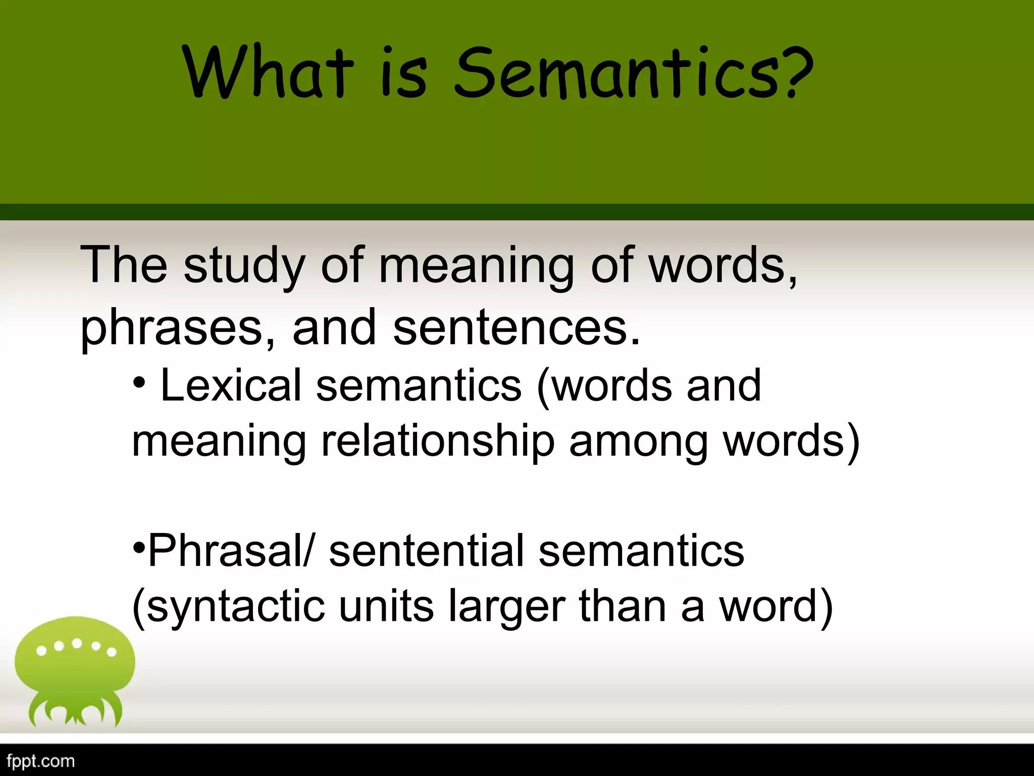 Semantics | PPT