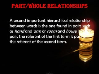 Semantics relations among words | PPTX