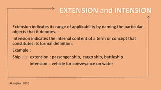 Semantics ( Introduction to Linguistics) | PPT