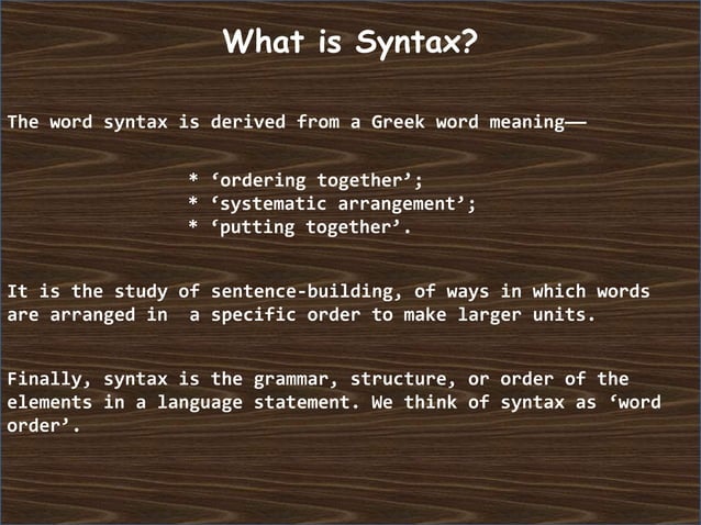 Semantics, Syntax | PPT