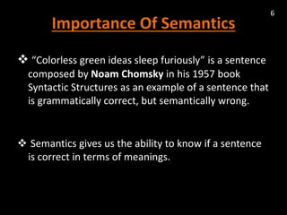 Syntax & Semantics | PPTX