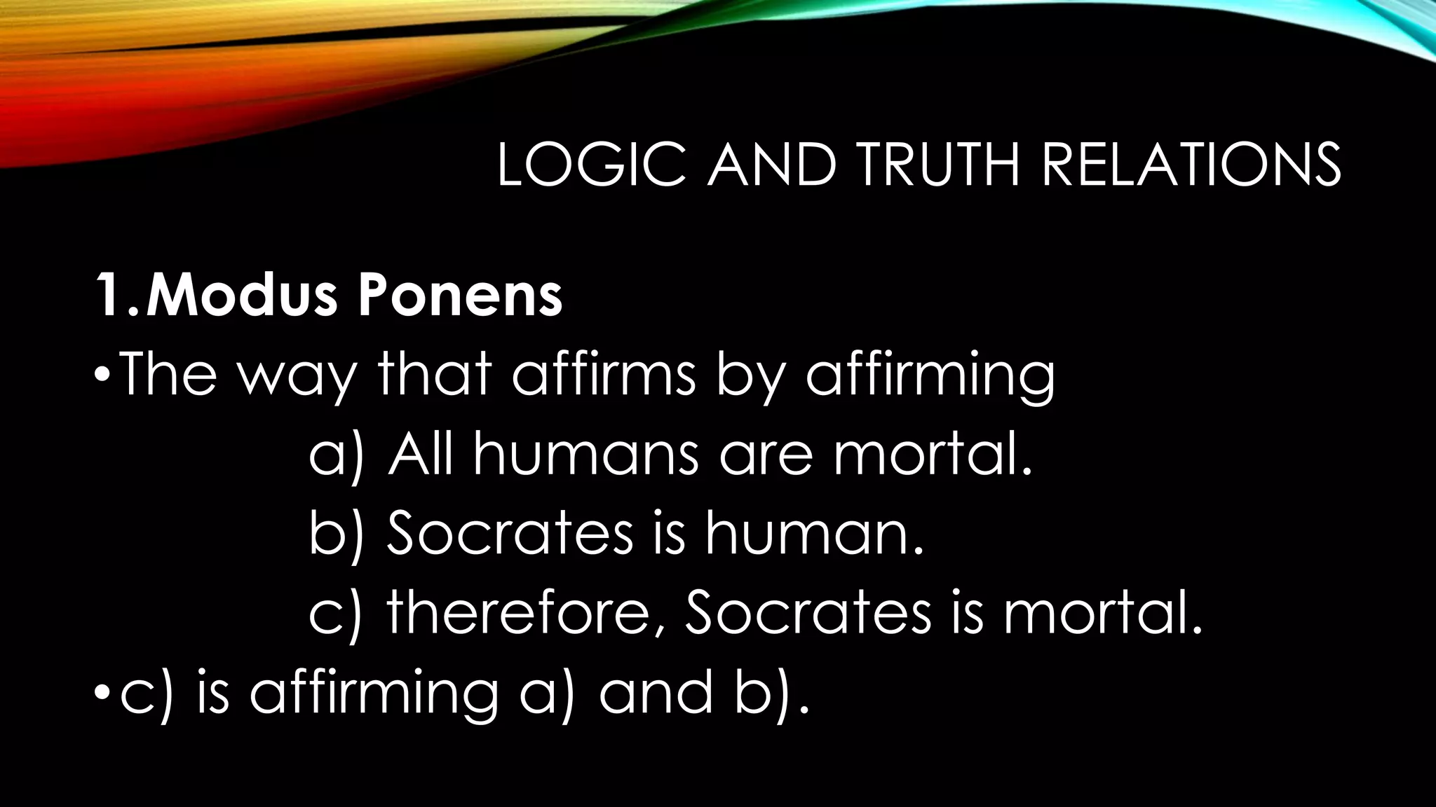 Semantics truth relations | PPT