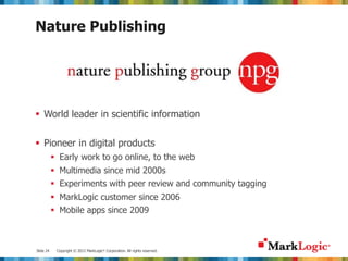 MarkLogic Semantic use cases | PPT