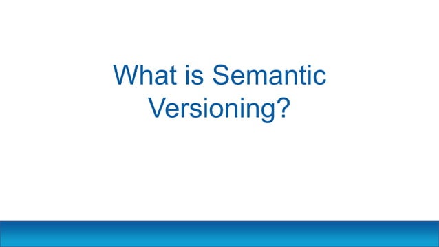 Semantic Versioning with GitVersion | PPT