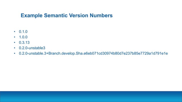 Semantic Versioning with GitVersion | PPTX | Web Development | Internet