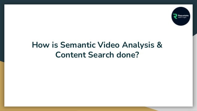 Semantic Video Analysis | PPT