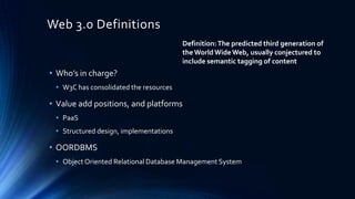 Semantic Web (Web 3.0) | PPTX