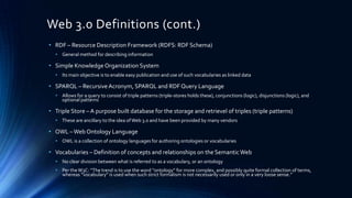 Semantic Web (Web 3.0) | PPTX