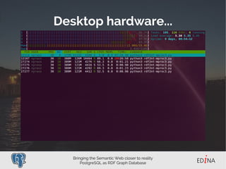Bringing the Semantic Web closer to reality: PostgreSQL as RDF Graph Database | PDF