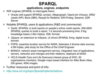 SPARQL and SQL: technical aspects and synergy | PPT