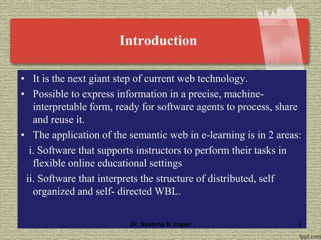 Structure of Semantic web | PPT