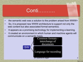 Structure of Semantic web | PPT