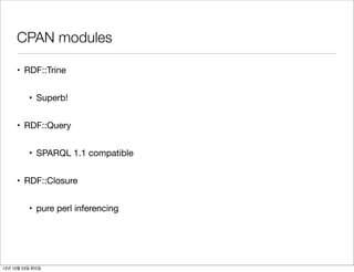 Semantic web with Perl | PPT