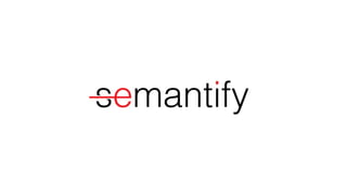 Semantify Investor Deck | PPT