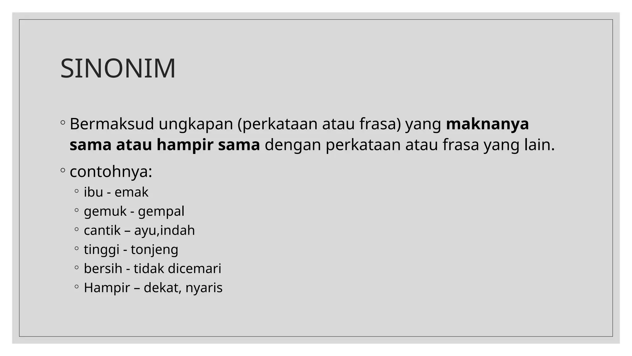SEMANTIK BAHASA MELAYU STPM TINGKATAN 6 | PPTX