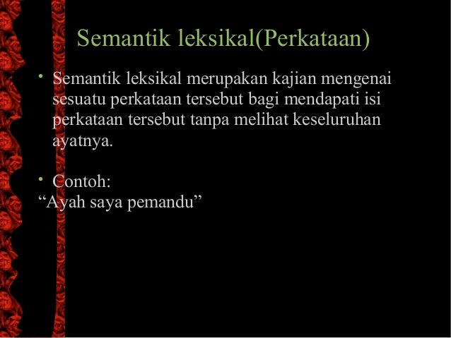 Semantik bahasa-melayu