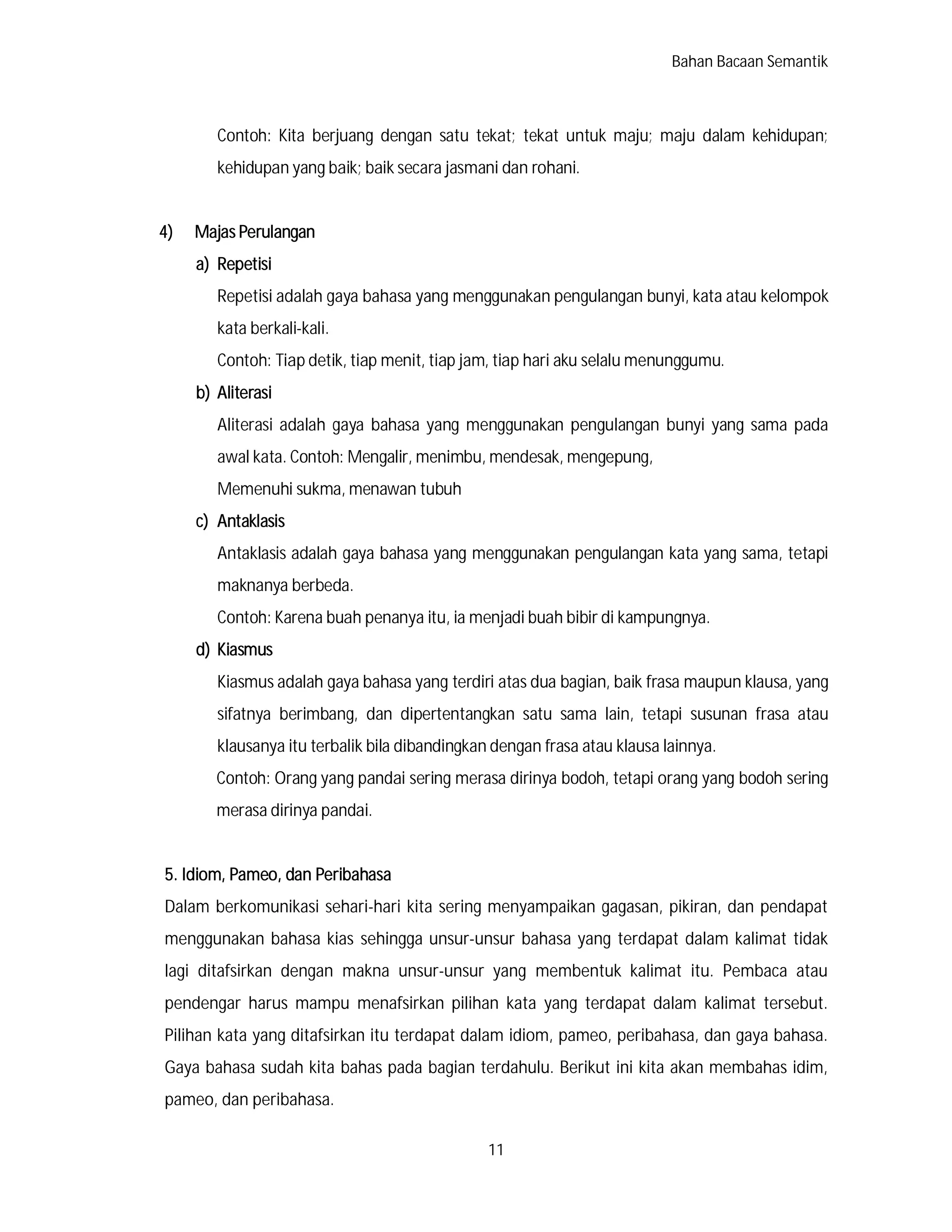 Semantik bahasa indonesia | PDF