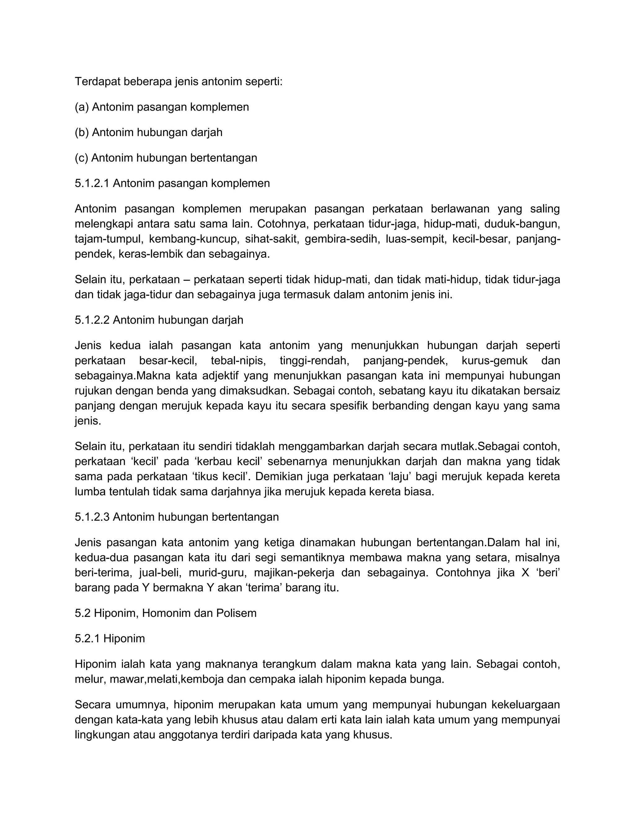 Semantik dan peristilahan bahasa melayu | DOCX