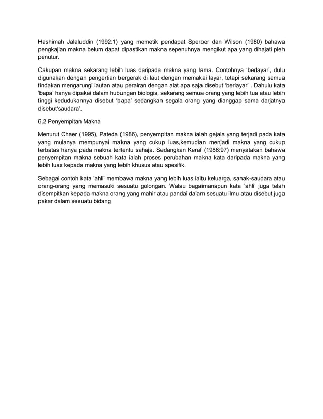 Semantik dan peristilahan bahasa melayu | DOCX