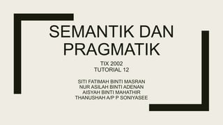 Prinsip Kerjasama Grice (Semantik & Pragmatik) | PPTX