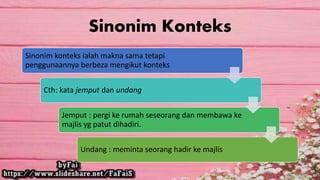 Semantik ( Semantik Bahasa Melayu) | PPTX