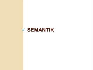 Semantik pragmatiksosiolinguistik | PPT