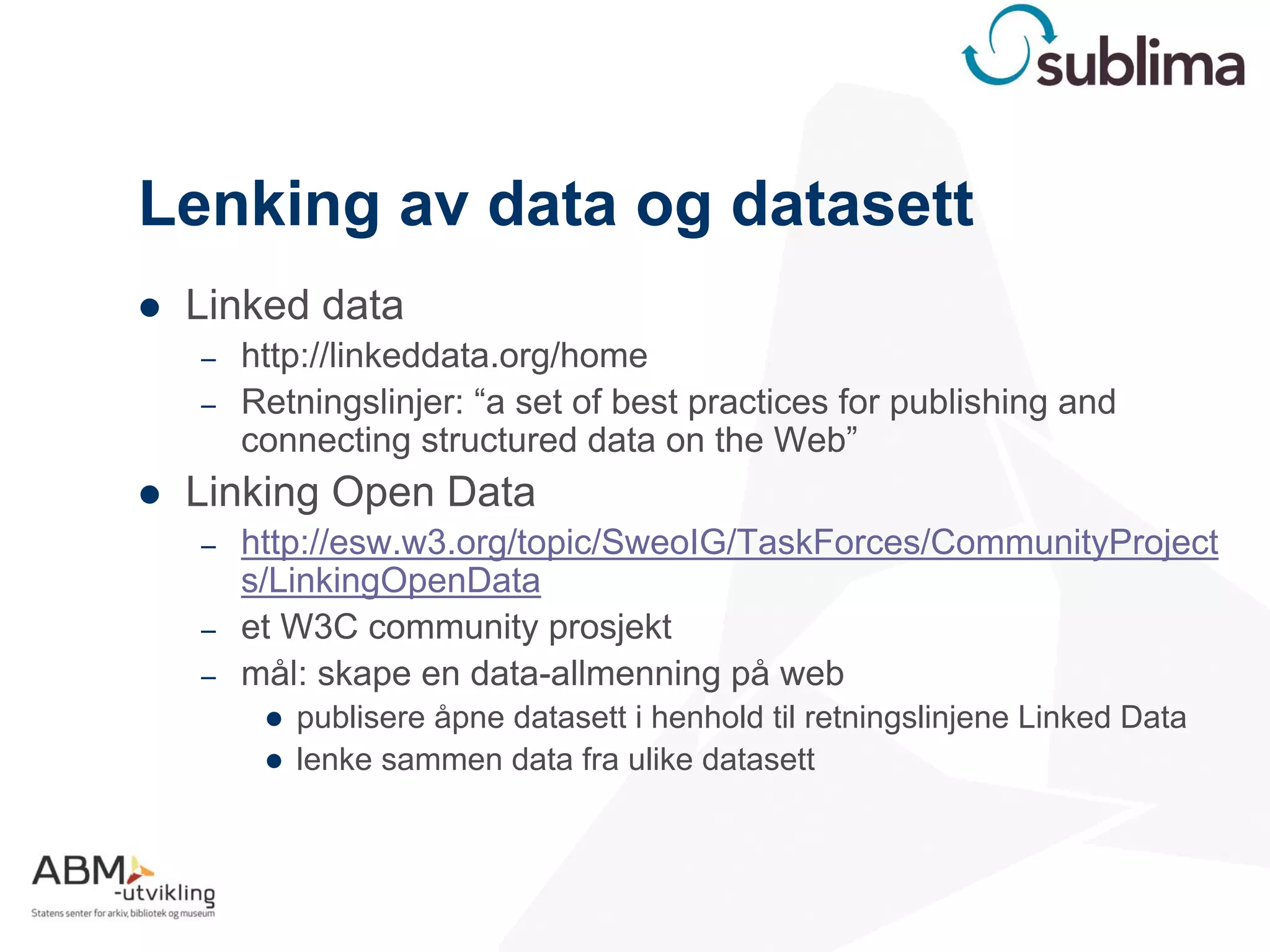 Semantisk web og Sublima | PDF