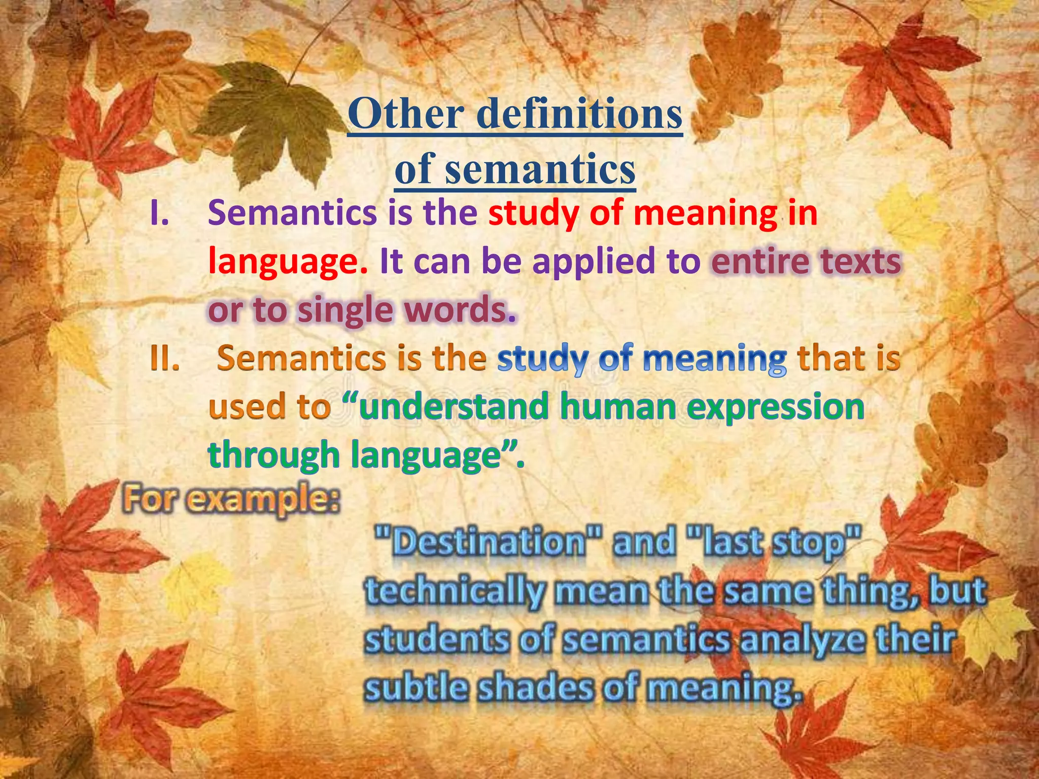 Semantic relations | PPTX
