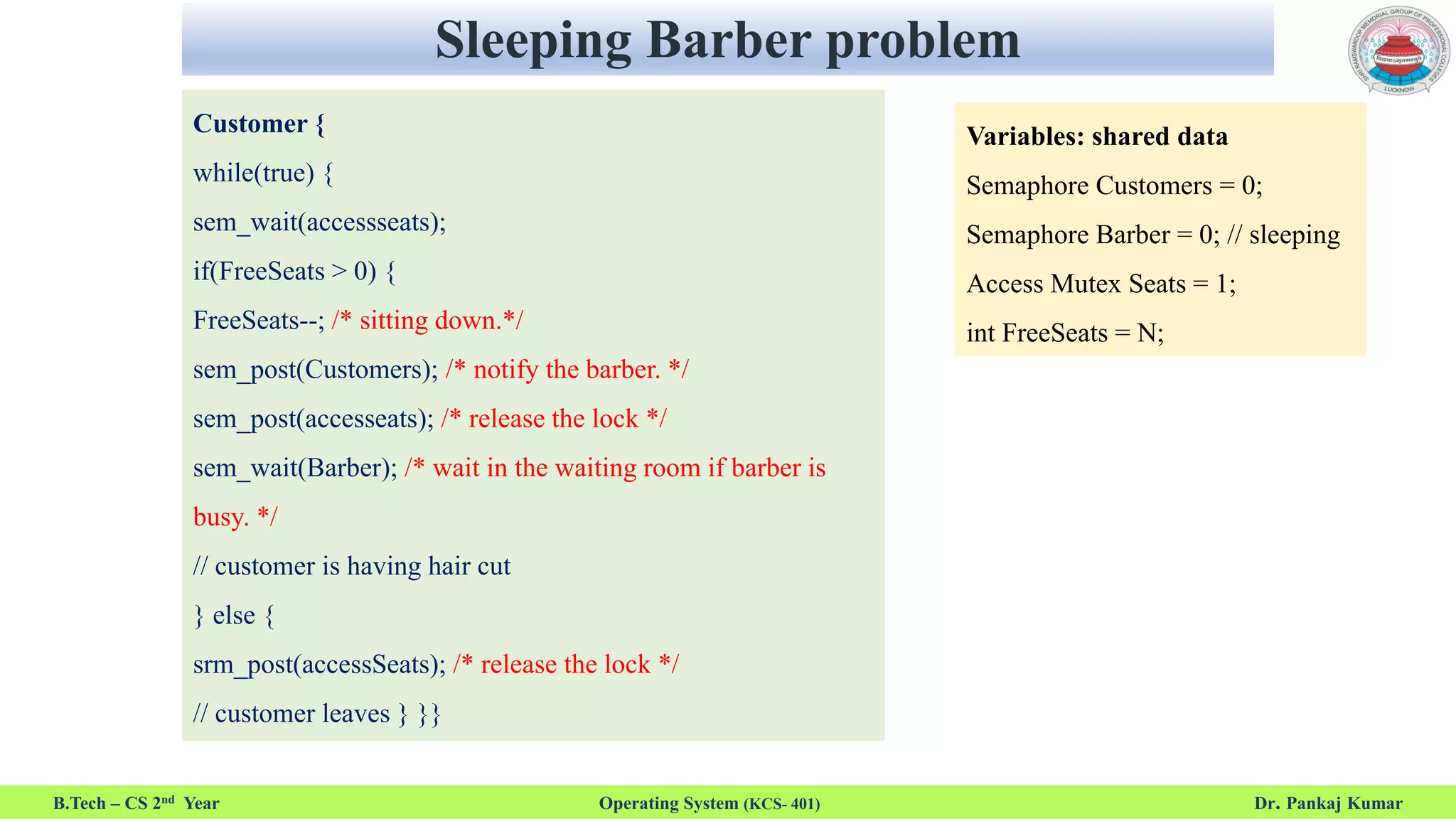 Operating System: Semaphor | PDF