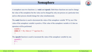 Operating System: Semaphor | PDF