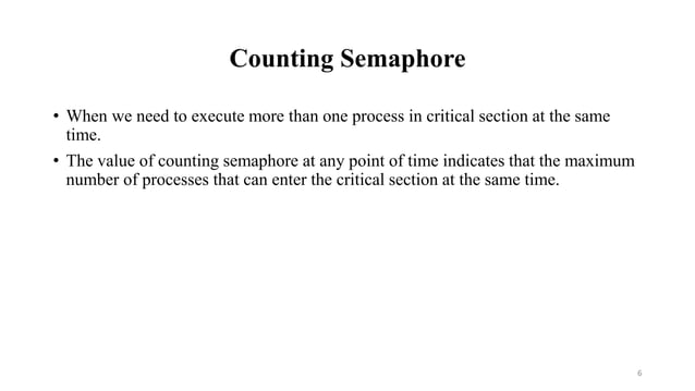 Semaphore | PPTX