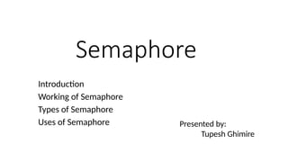 Working of semaphore in operating system level | PPT