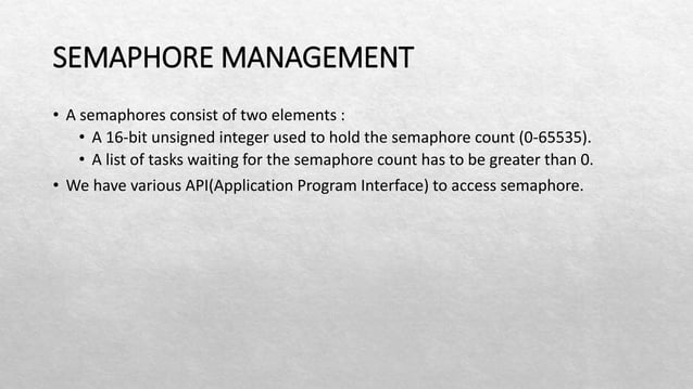 Semaphore Management And Types Of Semaphore Pptx