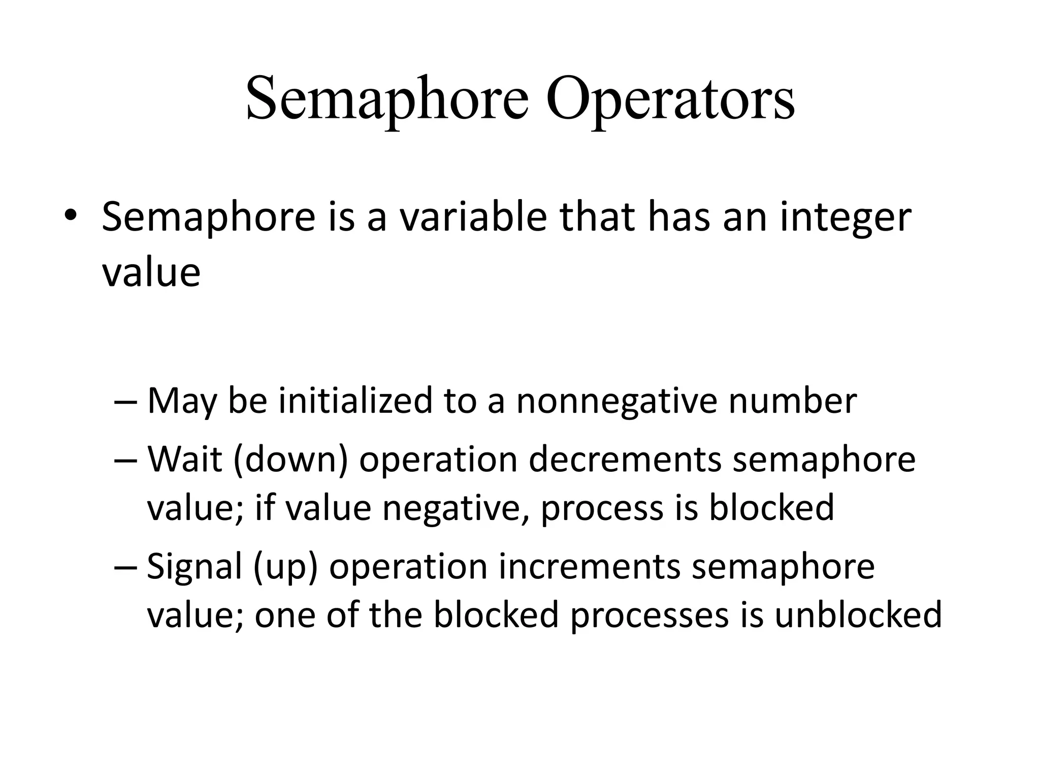 Semaphore Pptx Operating Systems Computer Software And Applications 7080