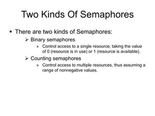 Semaphore | PPTX | Operating Systems | Computer Software and Applications